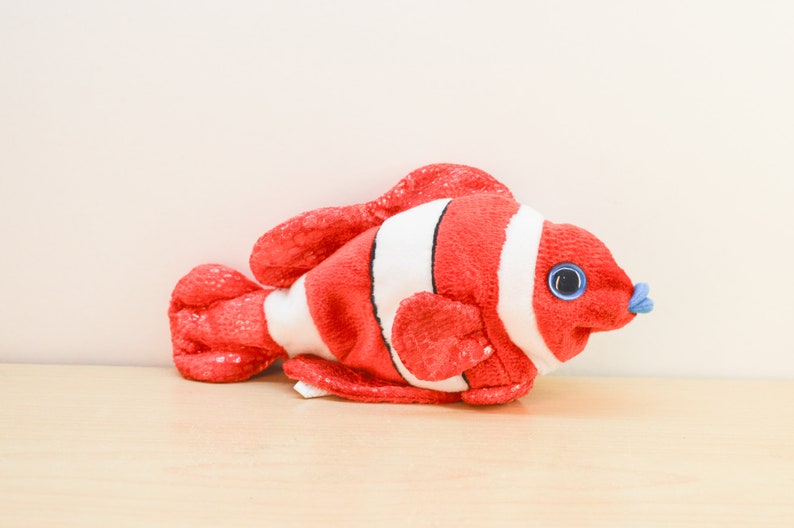 TY Beanie Baby Jester Fish: Vintage Clownfish Plush - Etsy
