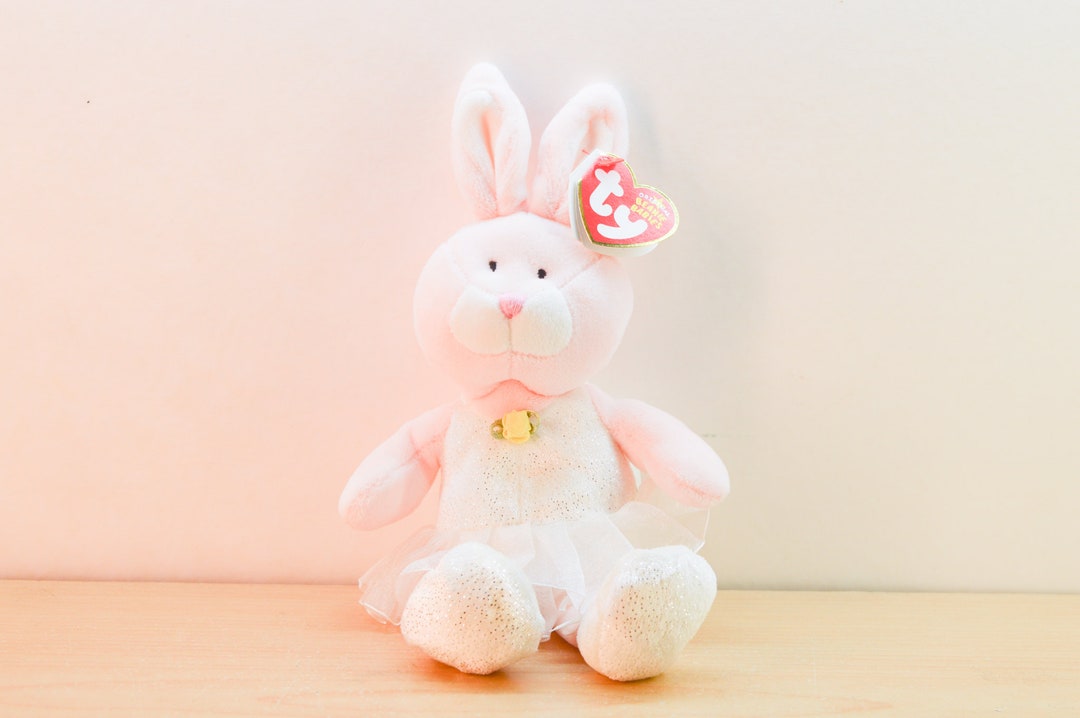 TY Beanie Baby / Pique the Pink Ballerina Bunny / Vintage / Great ...