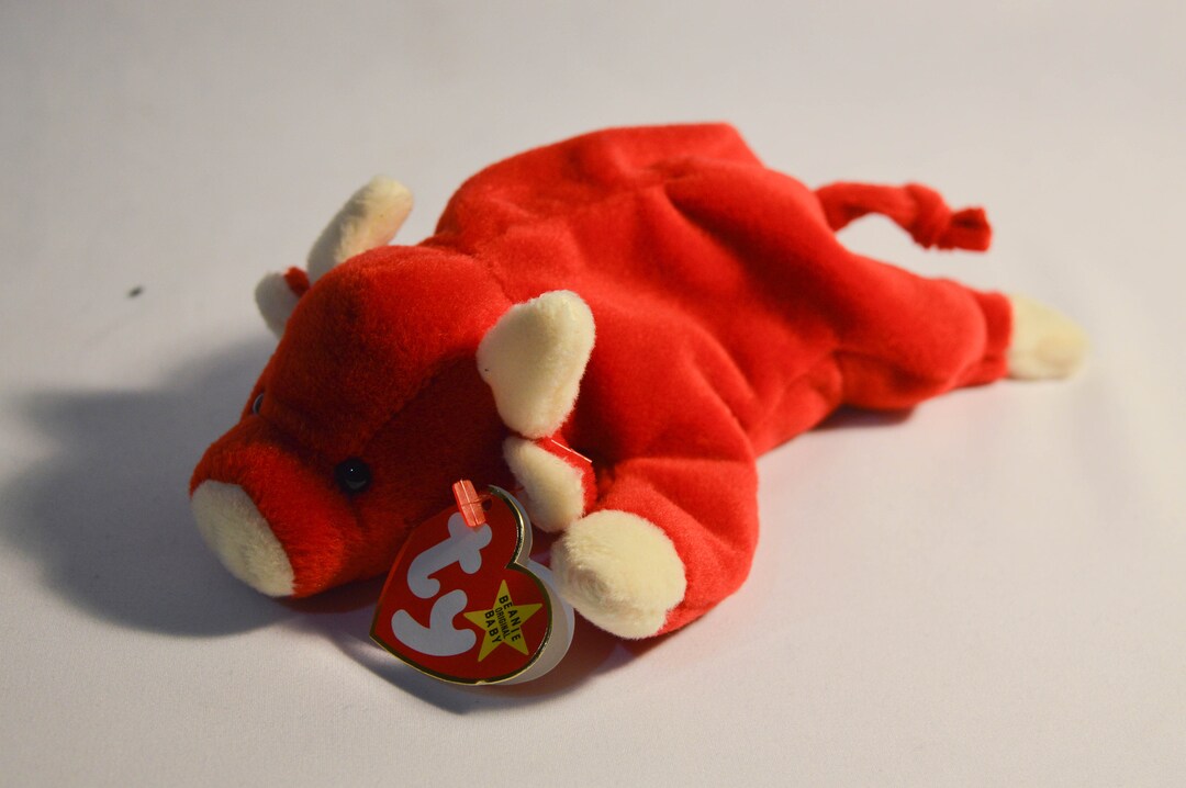 TY Beanie Baby /'snort' the Bull / Vintage / Great - Etsy