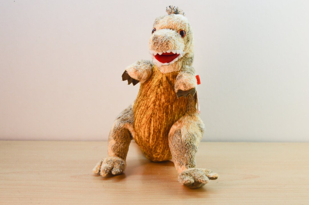 TY Beanie Baby Toothy T-rex Dinosaur - 2002 - Etsy