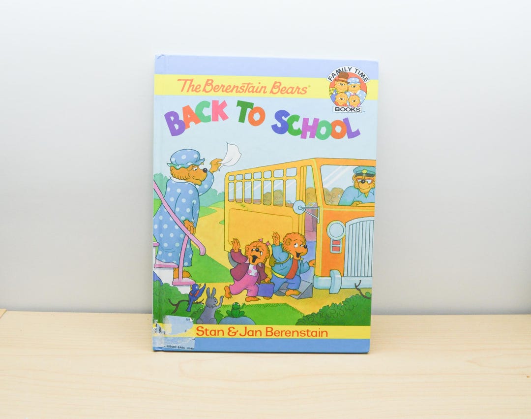 The Berenstain Bears - Back to School - Family Time Books - Vintage - Etsy