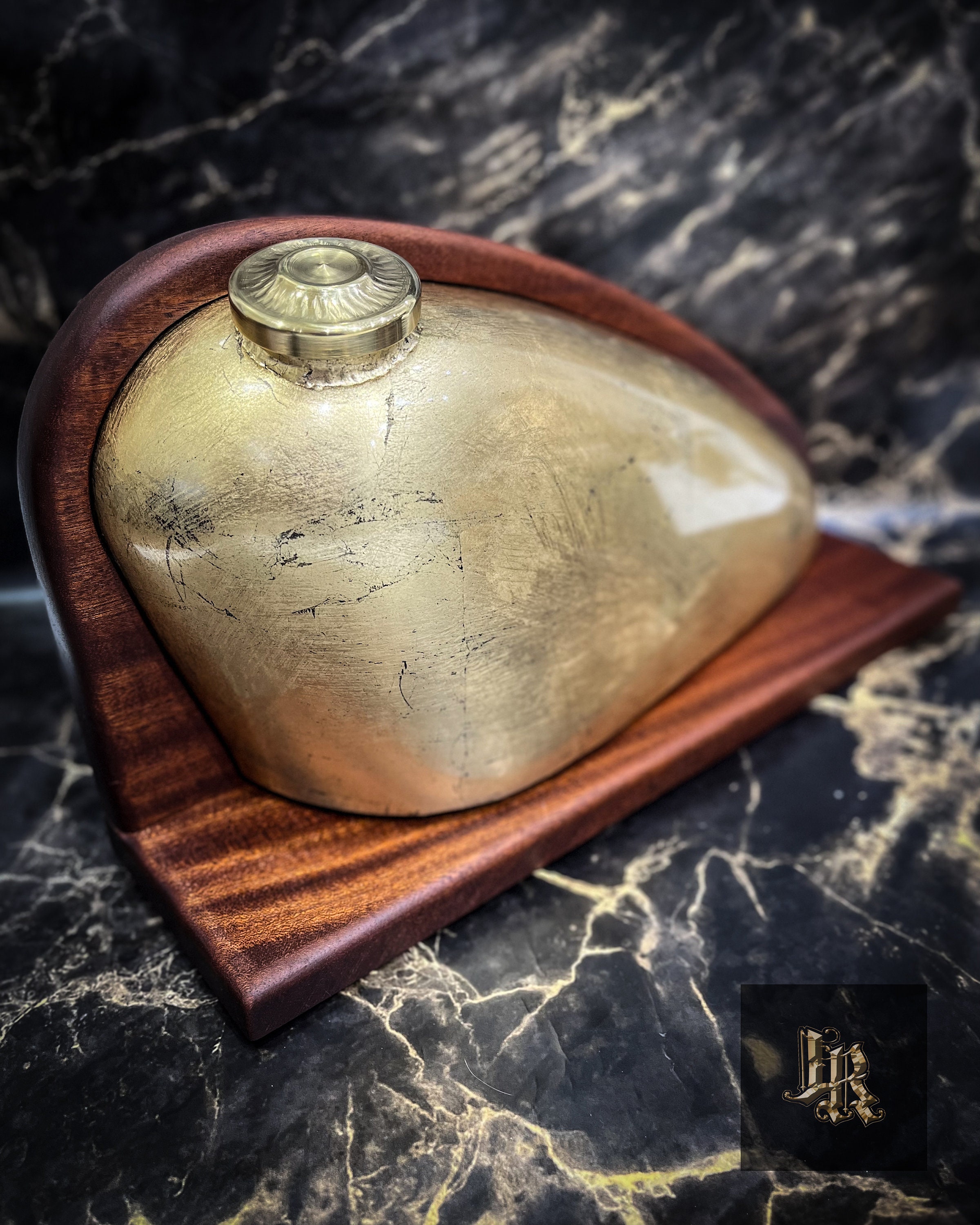 75 GAS TANK GOLD Harley Davidson Urn Motorcycle Urn Motorcycle Urn for ...