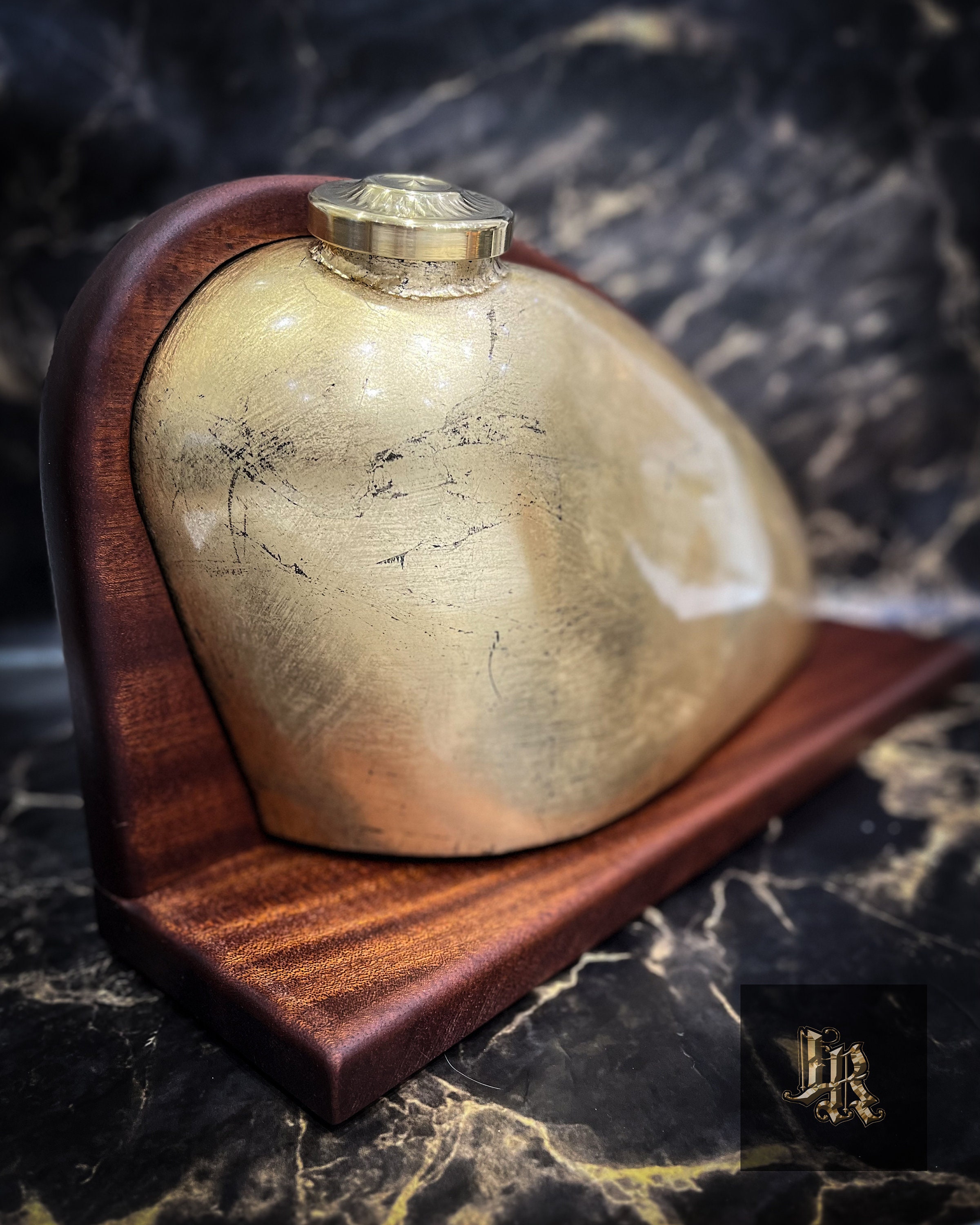 75 GAS TANK GOLD Harley Davidson Urn Motorcycle Urn Motorcycle Urn for ...