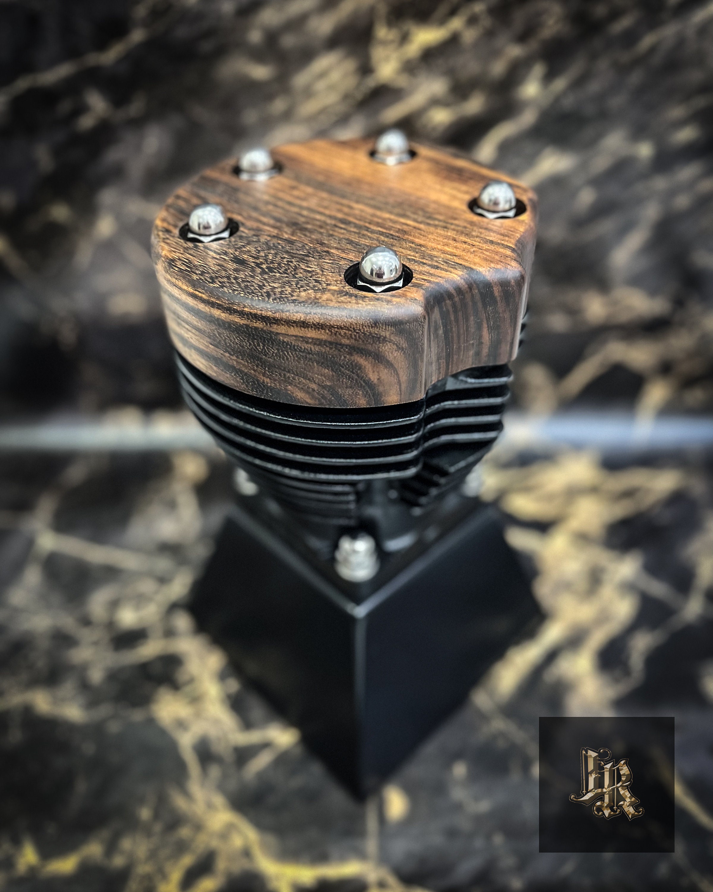 SOLD 67 SHOVELHEAD Amazaque / Custom Motorcycle Urn / Panhead Cremation ...