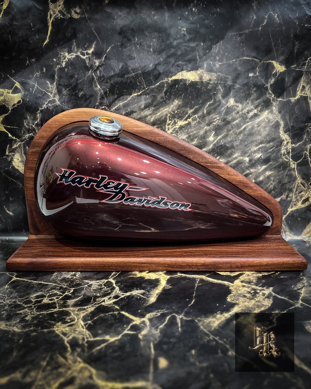 Custom Order Example – Harley Cylinder Urn | Motorcycle Urn for Ashes ...