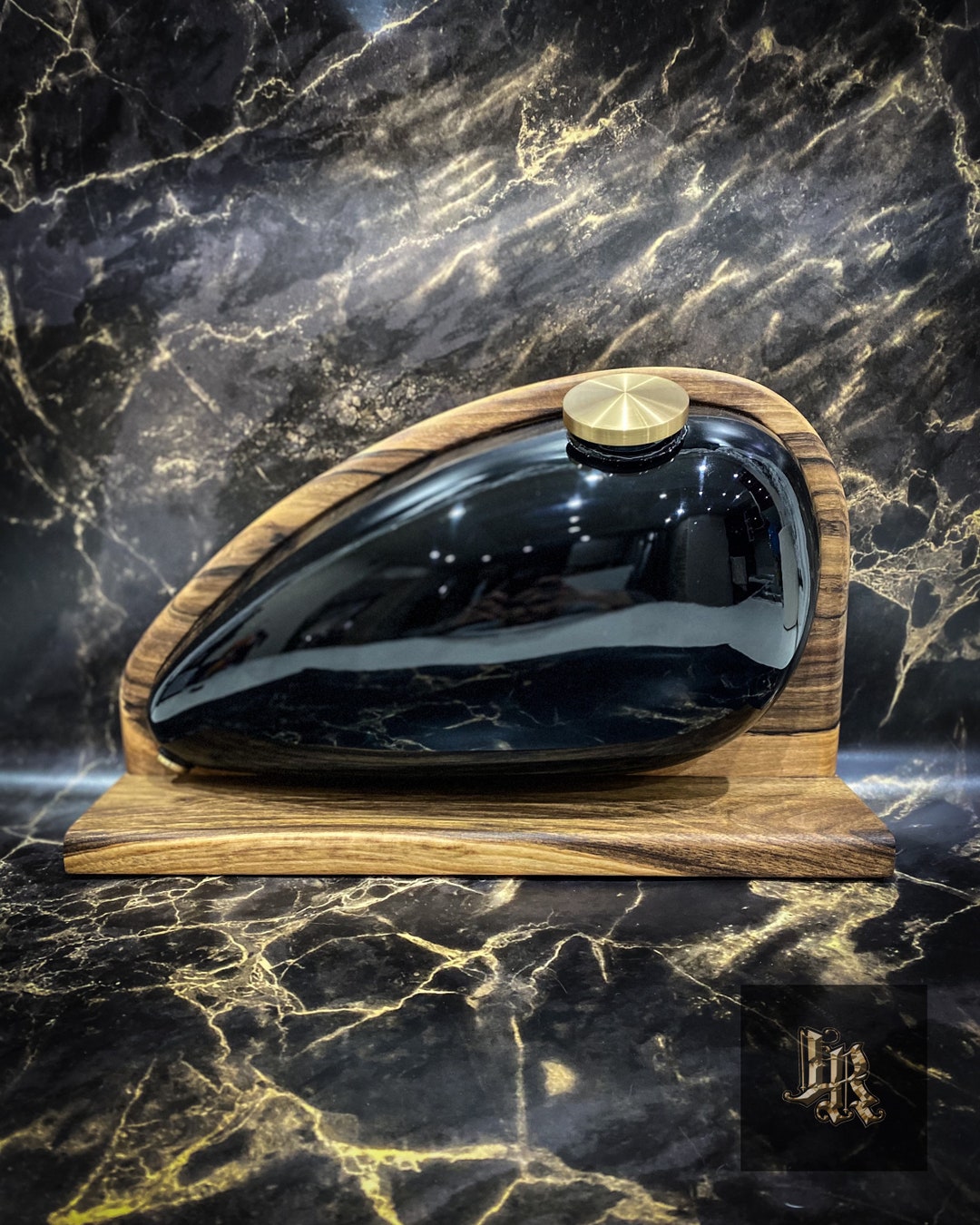 SOLD 9 GAS TANK Walnut Harley Davidson Urn Motorcycle Urn Motorcycle ...