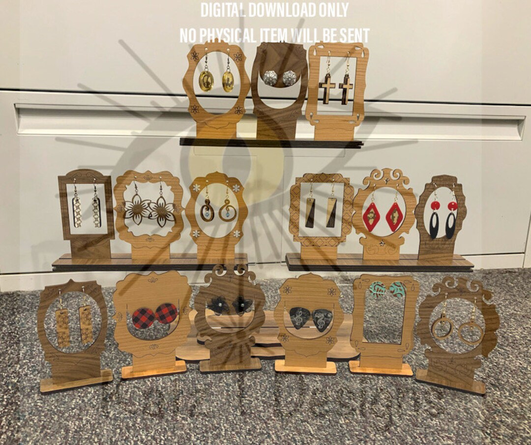Multi Function Earring Display SVG - Etsy