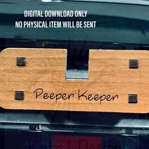 Peeper Keeper SVG - Sunglasses Holder for Car Vent - Bonus Blank ...
