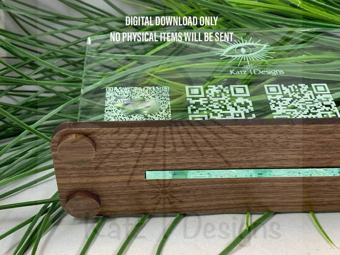 Acrylic Sign Stand SVG - Etsy