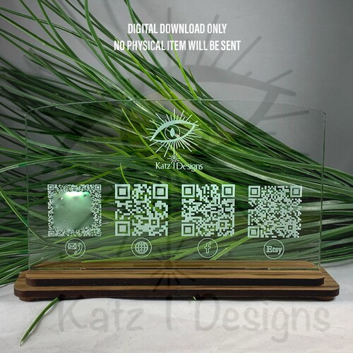 Acrylic Sign Stand SVG - Etsy