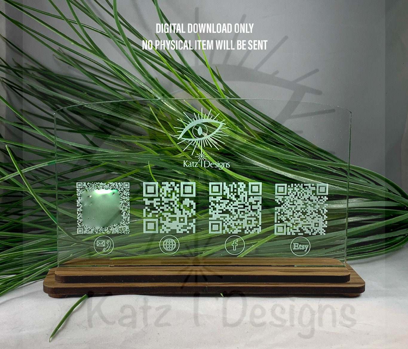 Acrylic Sign Stand SVG - Etsy