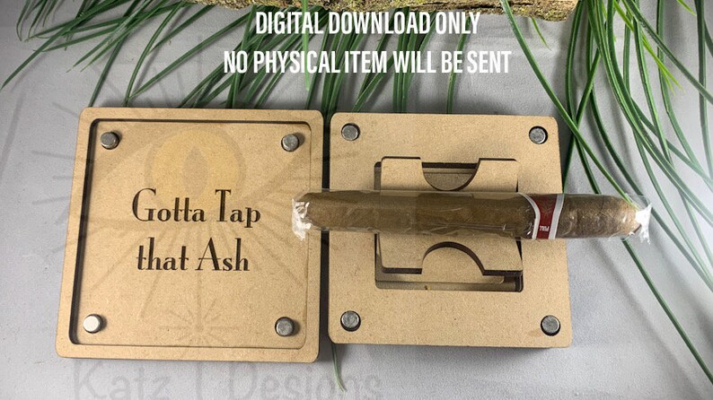Cigar Stand and Ash Tray Box SVG - Etsy