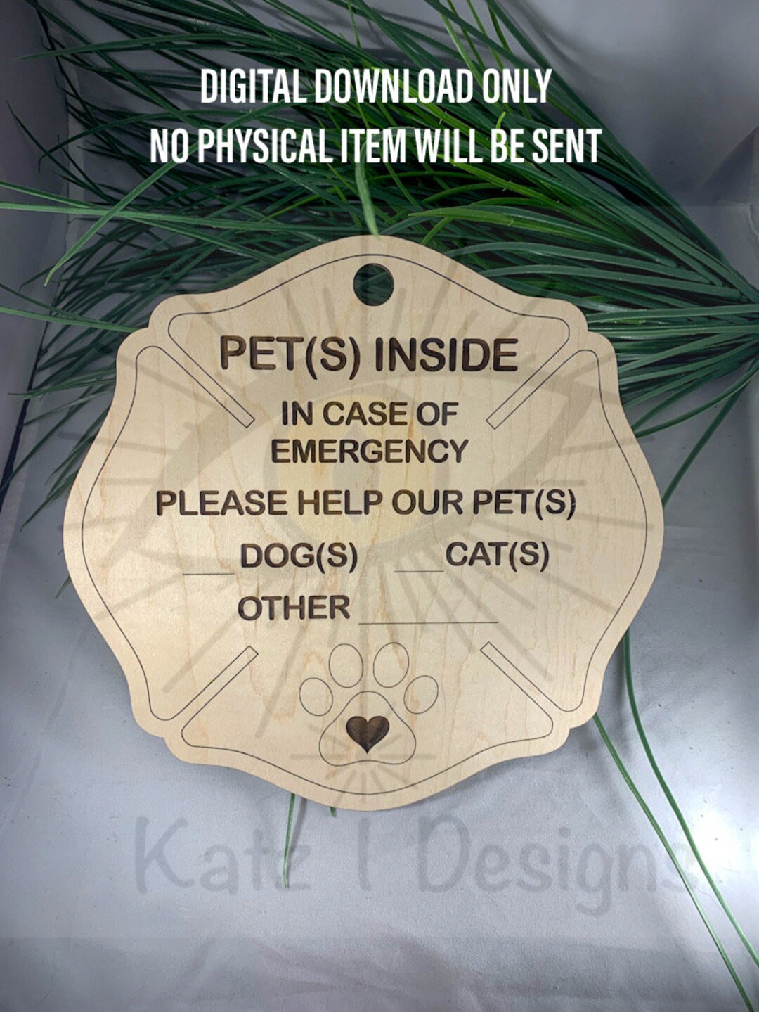 Pet Safety Sign SVG - Etsy