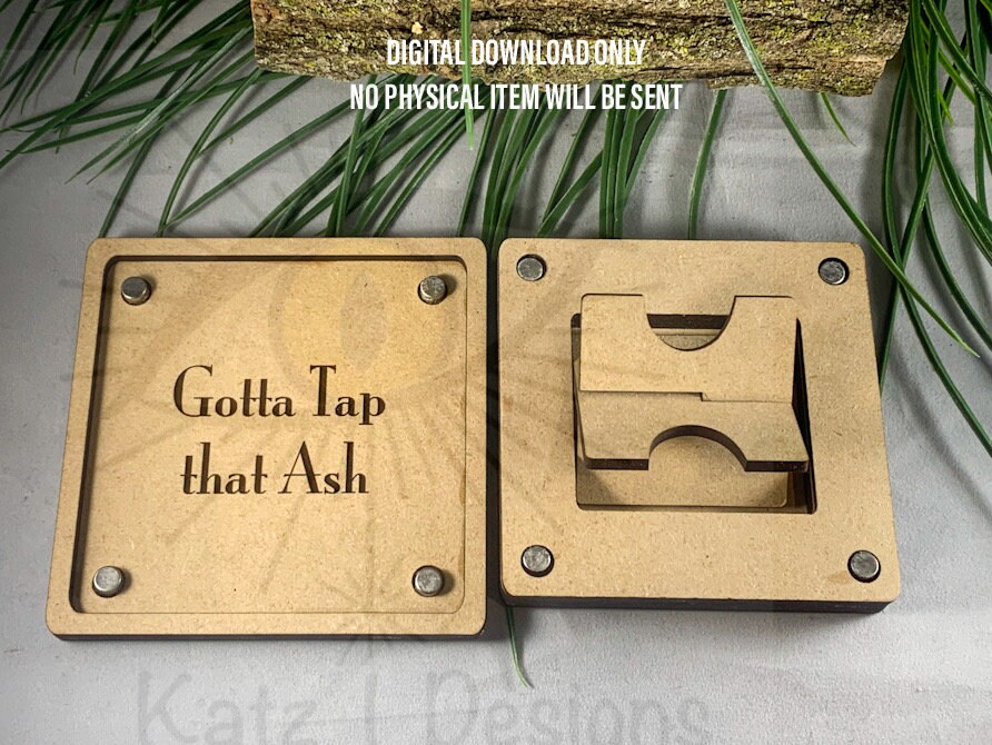 Cigar Stand and Ash Tray Box SVG - Etsy