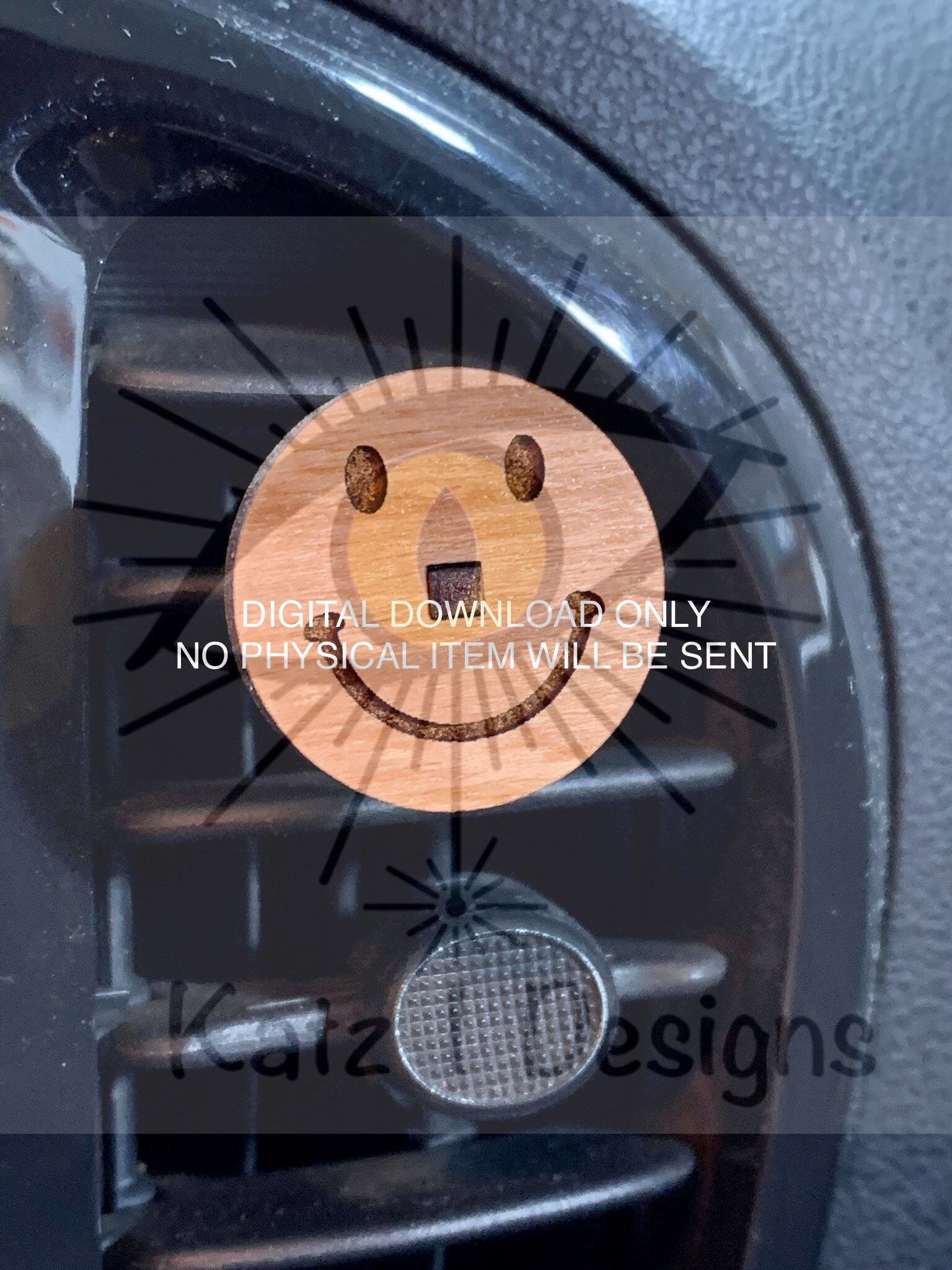 Smiley Face Mask Vent Holder SVG - Etsy