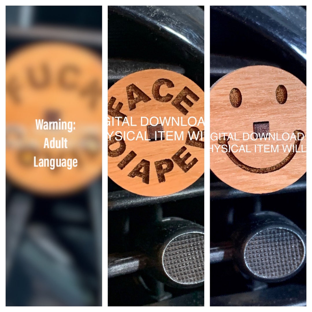 Mask Vent Holder - F*** Covid, Face Diaper, Smiley Face and BONUS File ...