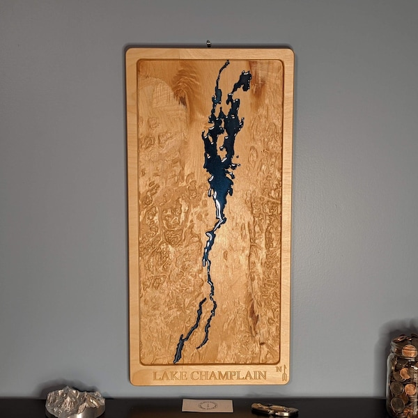 3d Lake Champlain Map - Etsy