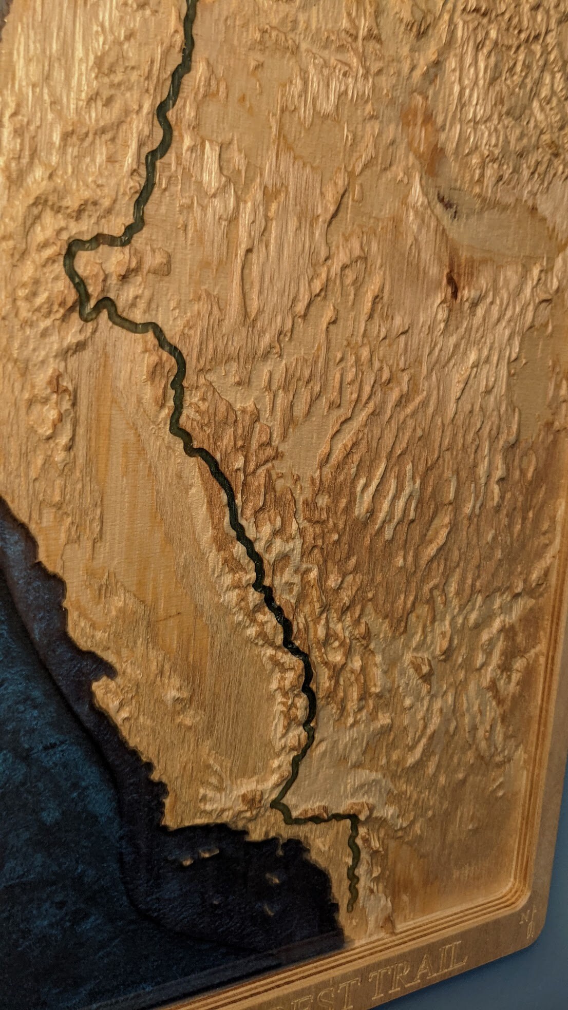 Pacific Crest National Scenic Trail PCT 3D Topographic Map - Etsy