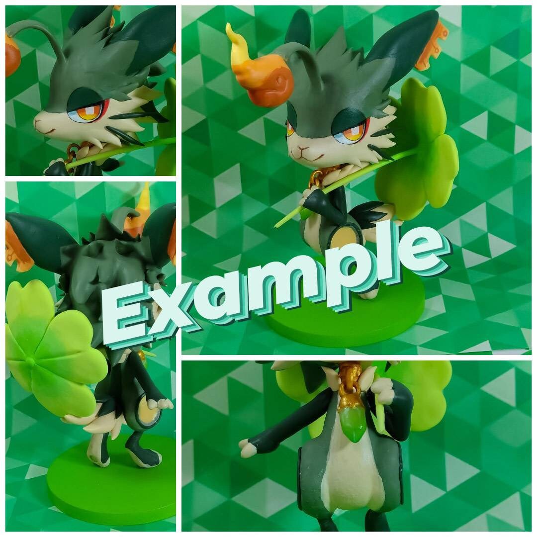 Custom Clay Figure Commission Fursona Chibi Figure 12cm - Etsy 日本