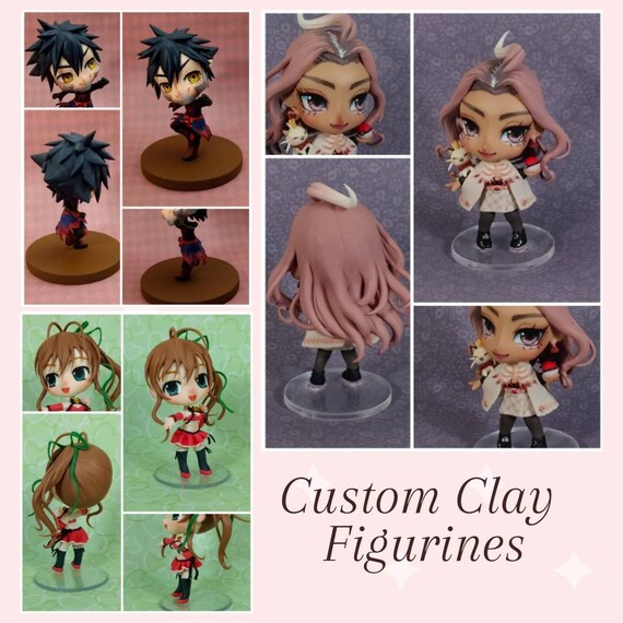 Custom Clay Figure Commission Ocs Anime Game & TV Show | Etsy