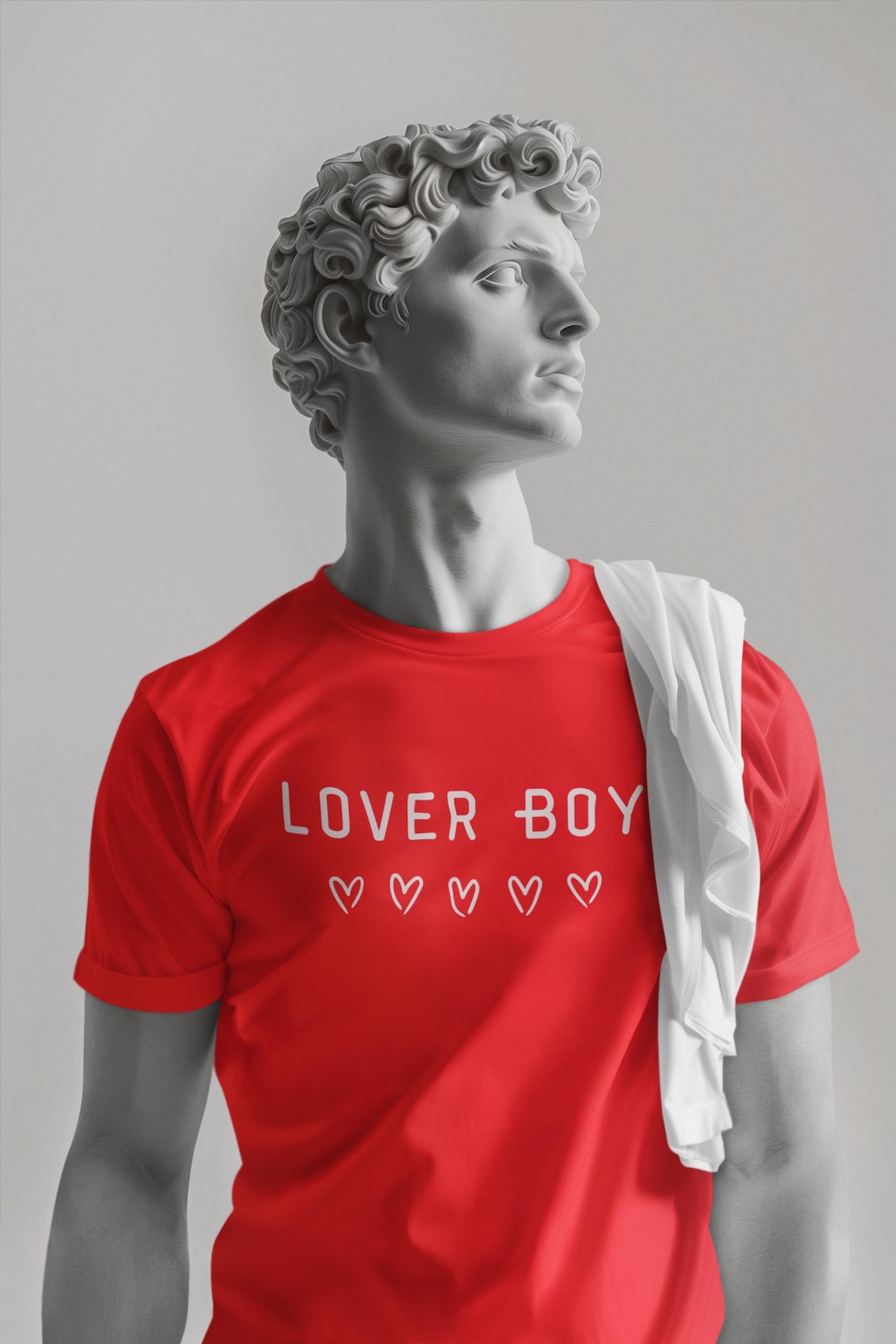 Lover Boy T-shirt, Heart Graphic Tee, Valentine's Day Shirt, Romantic ...