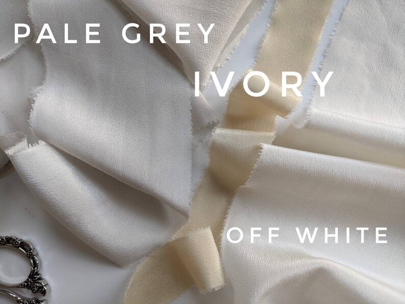 Pale GREY GRAY Ribbon Naturally Hand Dyed Silk Ribbon for | Etsy