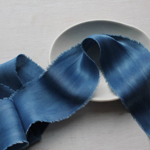 Blue Silk Ribbon - Etsy
