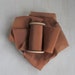 TERRA COTTA Naturally Dyed Silk Ribbon for Wedding Bouquets, Boho ...