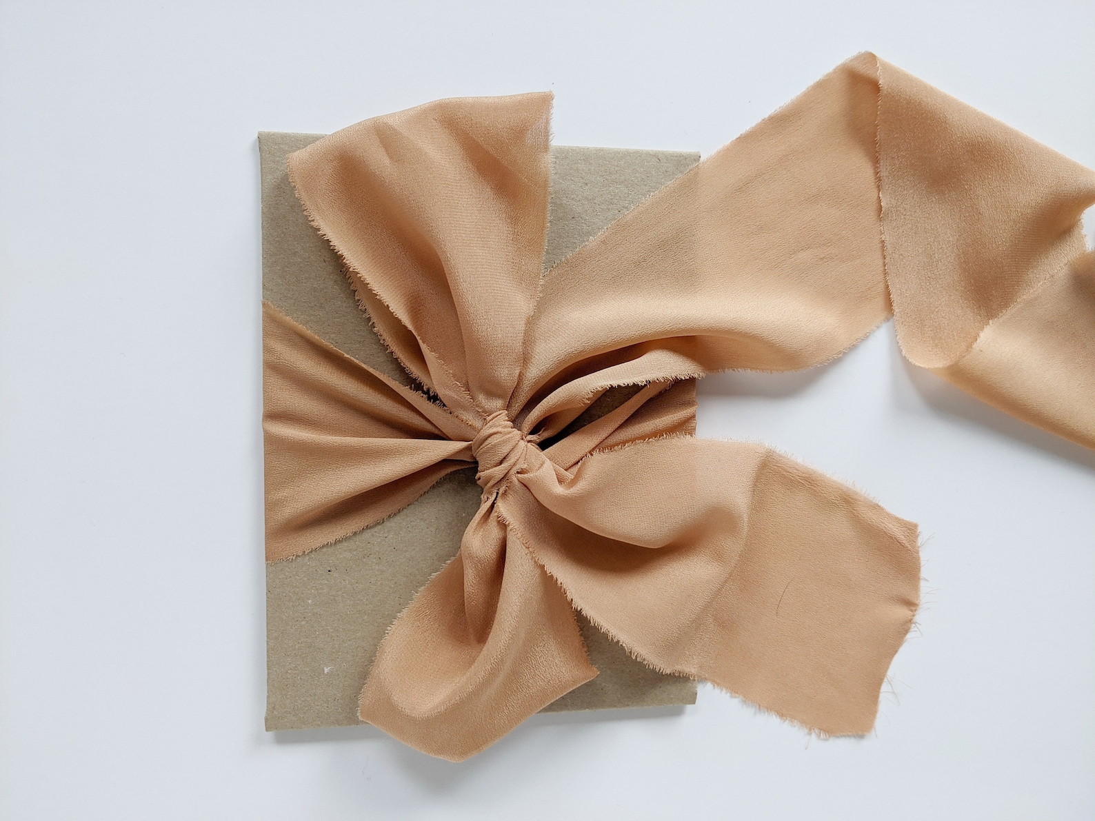 TERRA COTTA Naturally Dyed Silk Ribbon for Wedding Bouquets | Etsy