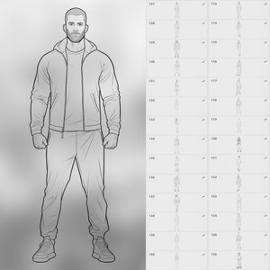 200 Procreate Men's Fashion Stamp Brushes | Men's Style Procreate ...