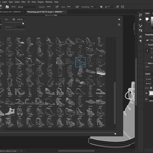 100 Procreate Women Shoes Stamp Brushes Part 2 100 - Etsy