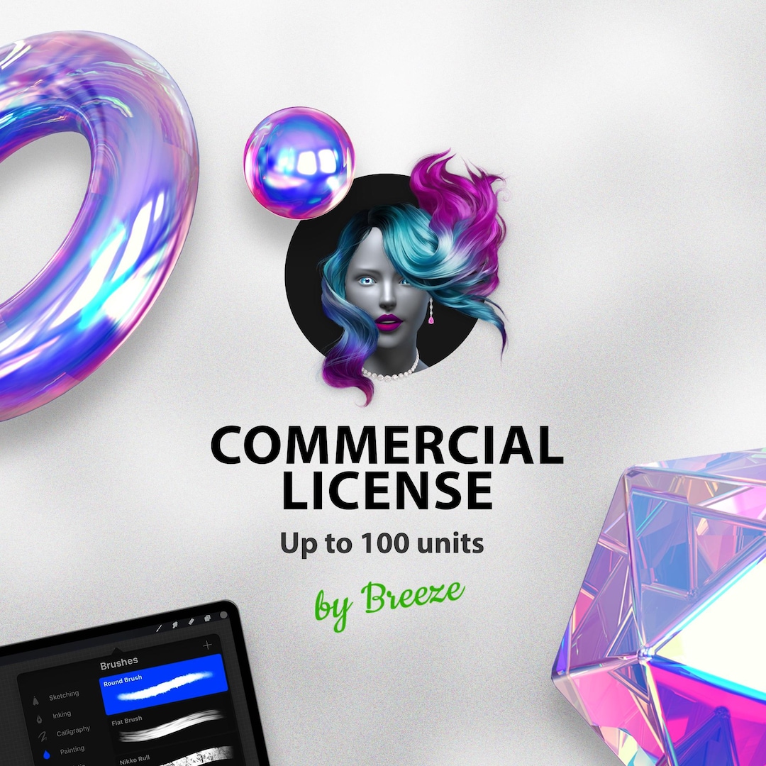 Commercial License: up to 100 Units of Goods for Sale - Etsy