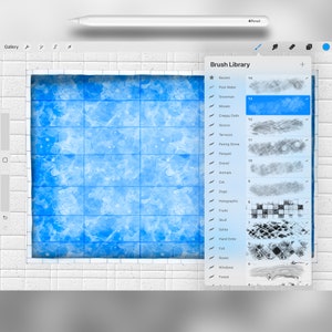 80 Procreate Pool Water Textures | Water Procreate Seamless Pattern ...