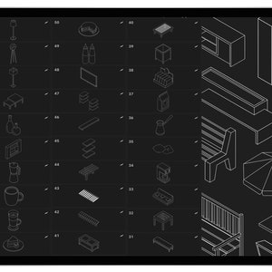 100 Cafe Isometric Brush for Procreate, Shop Isometric Brush for ...