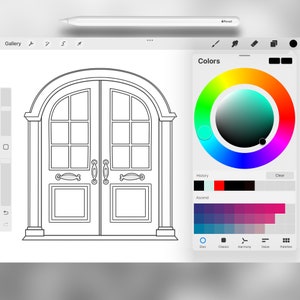 100 Procreate Door Stamps Procreate Home Design Stamp Brush Procreate ...