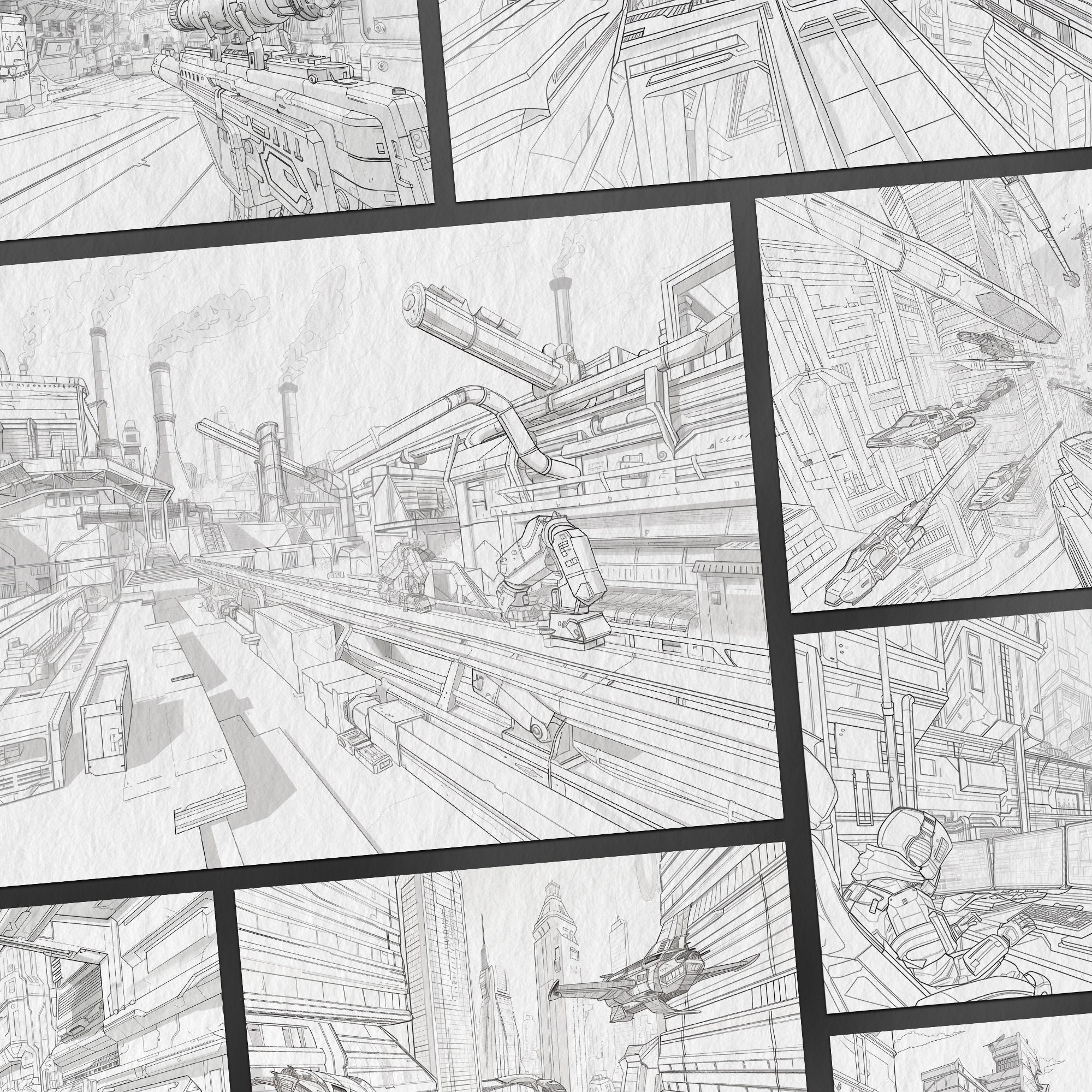 100 Procreate Cyberpunk Cities Backgrounds | Procreate Cyberpunk ...