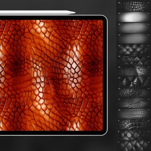 90 Procreate Leather Textures | Realistic Leather Procreate Seamless ...