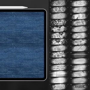 140 Procreate Denim Fabric Textures | Procreate Jeans Fabric Texture ...