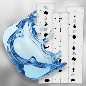 100 Procreate Water Drops Stamps Brushes | Procreate Water Splash Stamp ...
