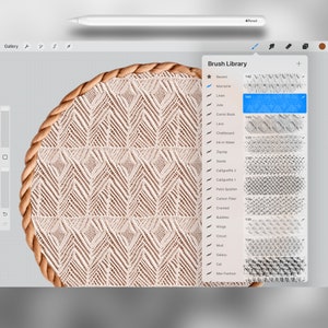 140 Procreate Macrame Textures | Procreate Square Knot Macramé Texture | Procreate Rope Texture ...