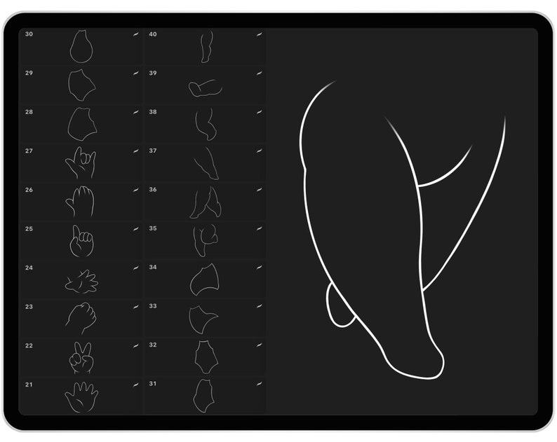 50 Chibi Pose Maker para Procreate Chibi Builder para - Etsy México