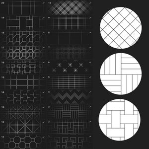 100 Architectural Hatch Pattern Brushes for Procreate, Interior ...
