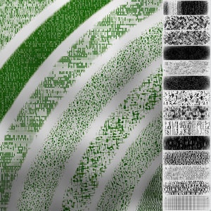 90 Procreate Matrix Textures | Procreate Binary Texture Brushes | Procreate Binary Code Pattern ...