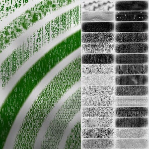 90 Procreate Matrix Textures | Procreate Binary Texture Brushes | Procreate Binary Code Pattern ...