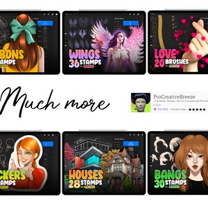 30 Procreate Yoga Poses Stamp Brushes, Procreate Sport Stamp Brushes ...