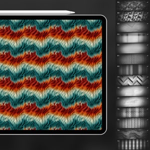 100 Procreate Fabric Textures | Textile Procreate Texture Seamless ...