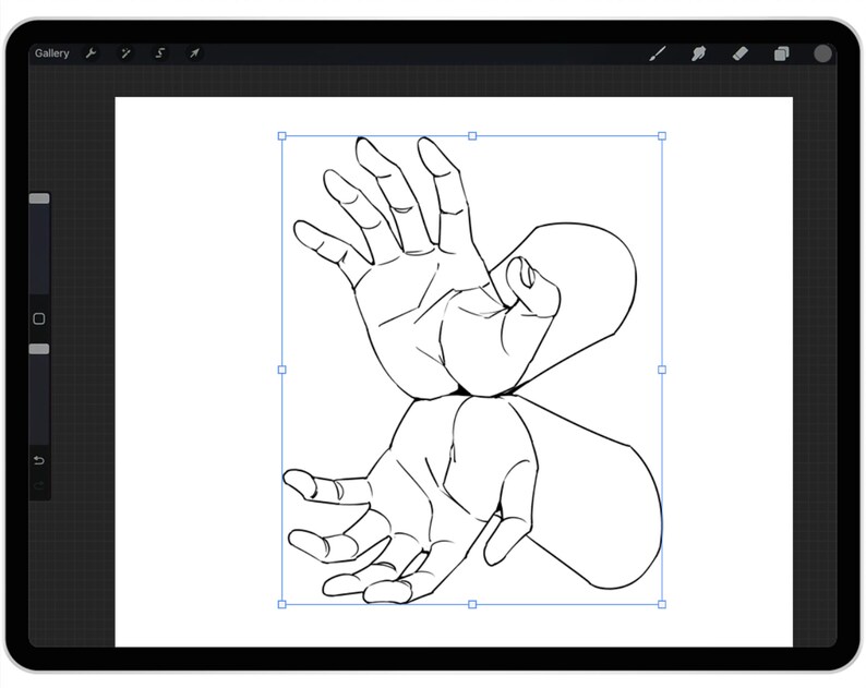 26 Hands Drawing Template Procreate Stamp Brushes Manga - Etsy