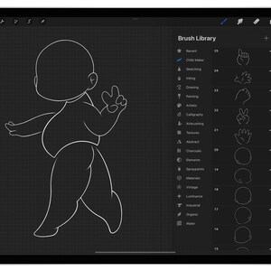 50 Chibi Pose Maker for Procreate, Chibi Builder for Procreate, Chibi ...