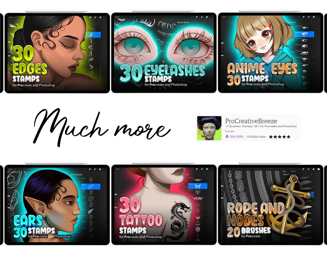 39 Procreate Renaissance Fashion Stamp Brushes 39 Photoshop - Etsy