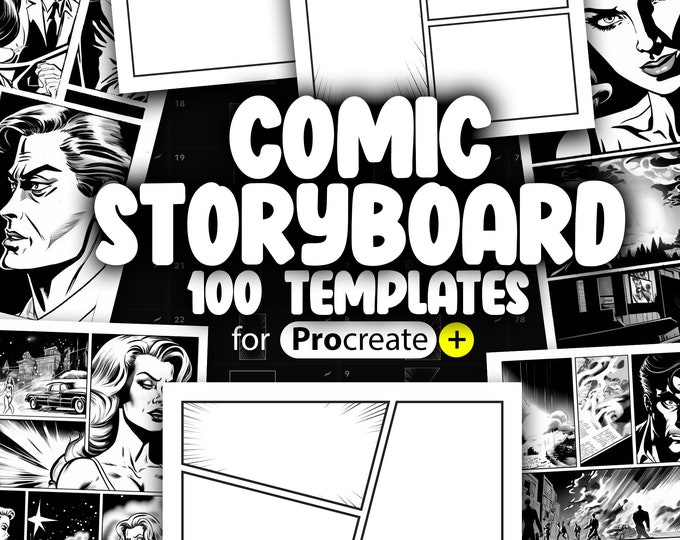 100+ Procreate Comic Storyboard Template Builder | Procreate Comic Pop ...